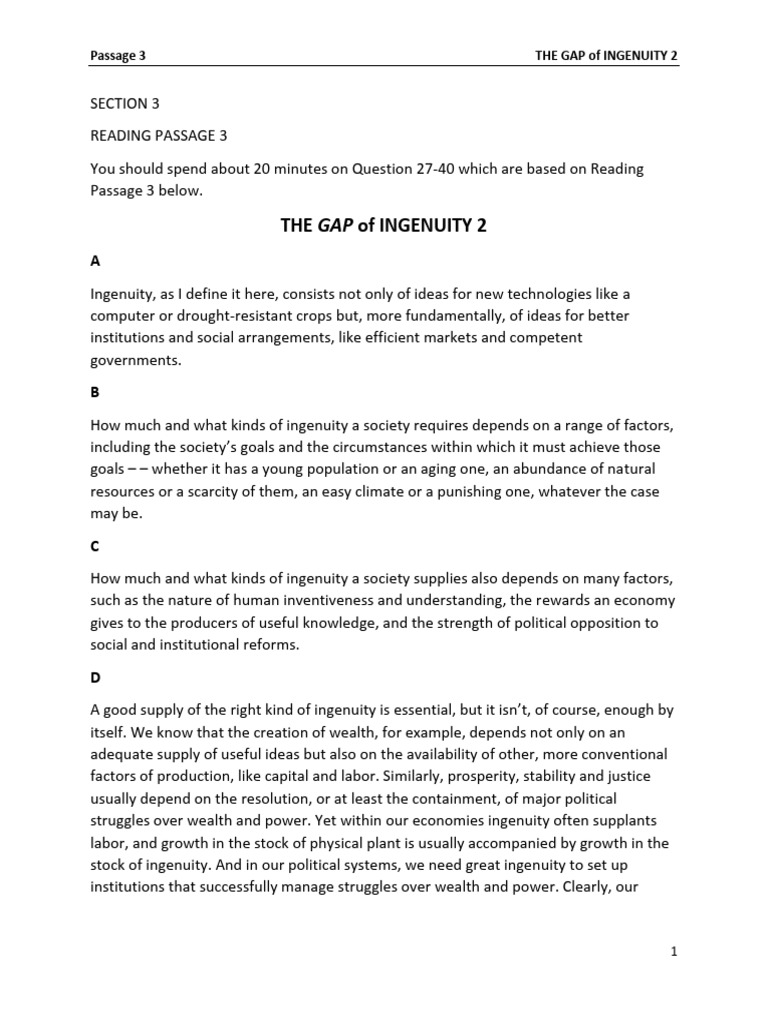 Understanding the Ingenuity Gap | PDF | Creativity | Science