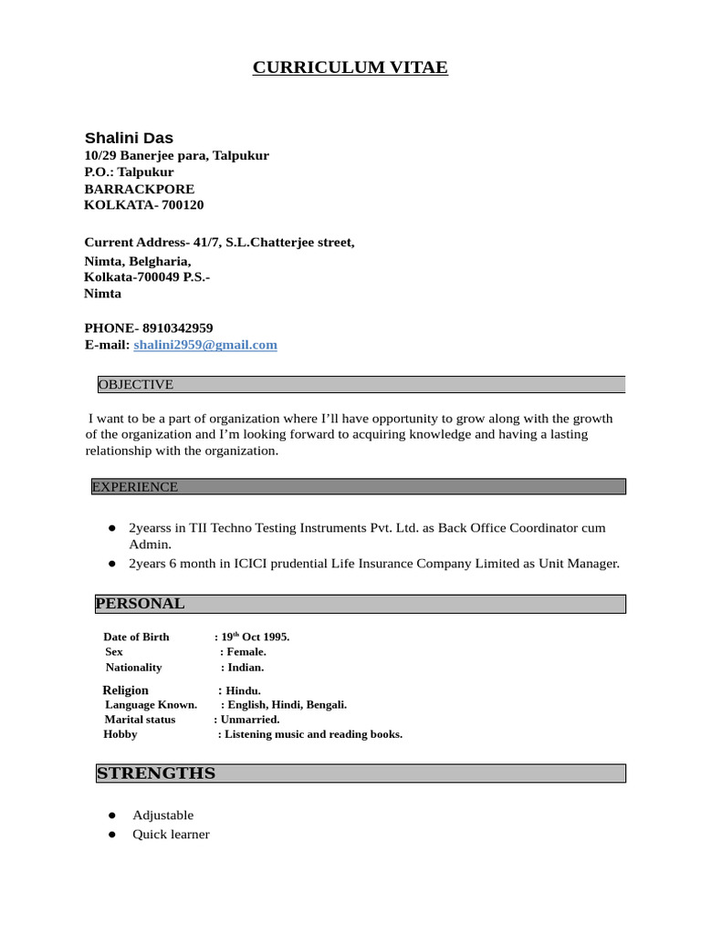 Shalu Resume-2 | PDF