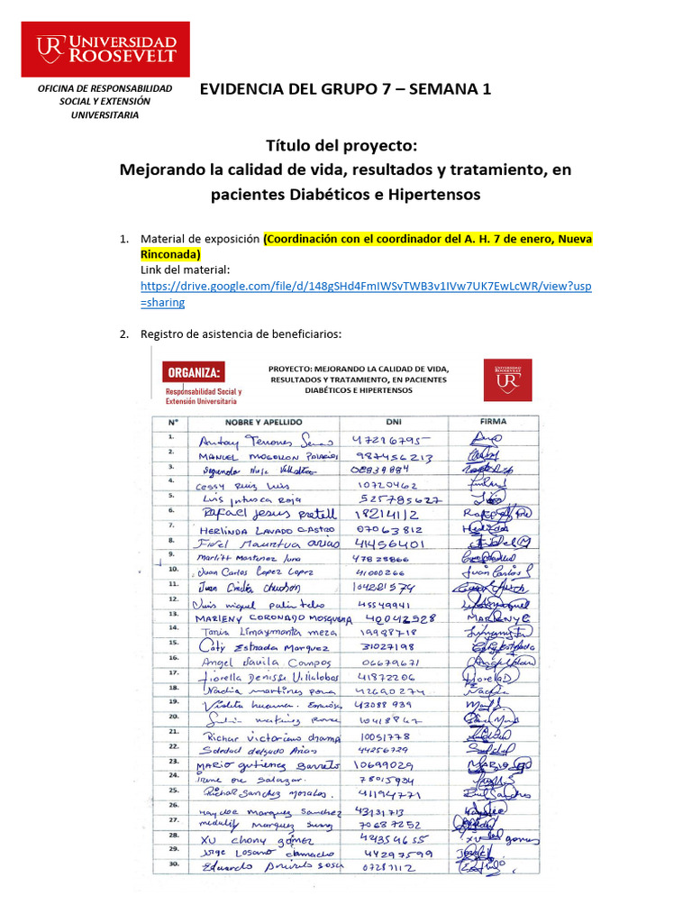 Evidencia Del Grupo 7 - Semana 1 | PDF