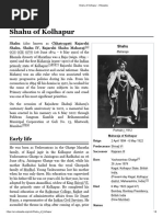 Maratha Royal Family Tree: Shivaji | PDF