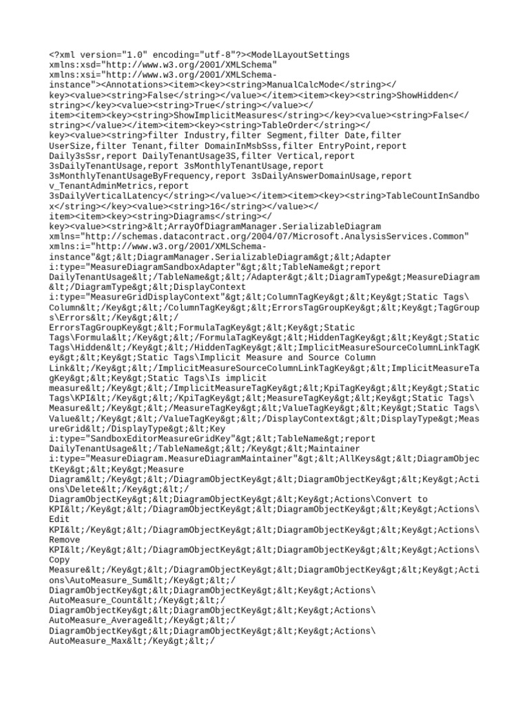 Model Layout Settings XML Configuration | PDF | Computer Programming
