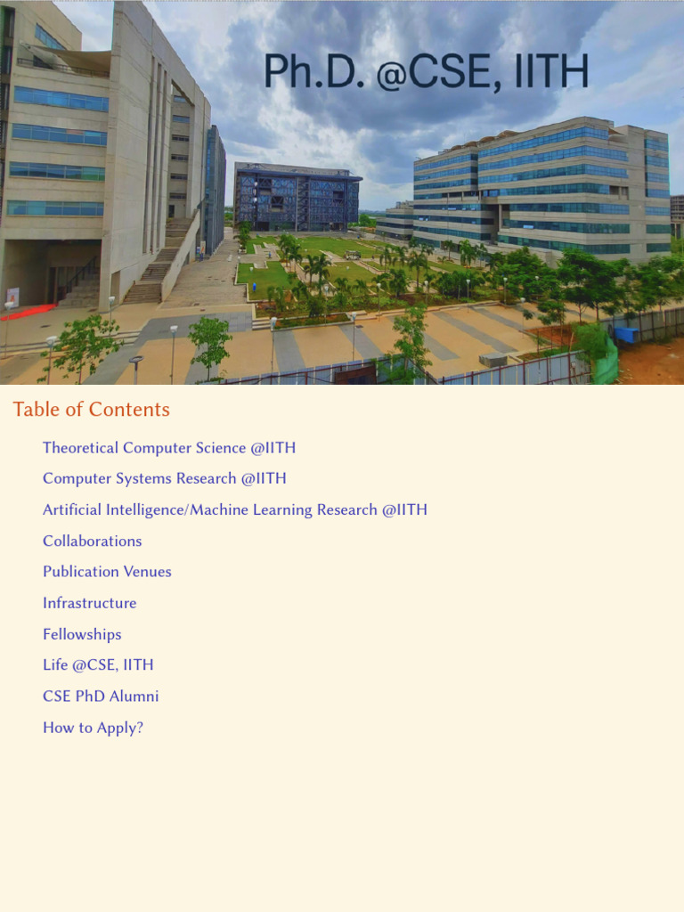 PHD Admission Brochure CSE Jan 2025 | PDF | Machine Learning ...