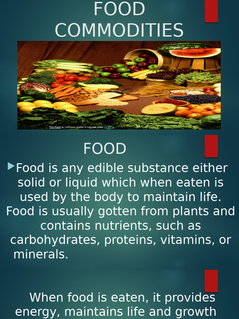 Food Commodities | PDF | Foods | Vegetables