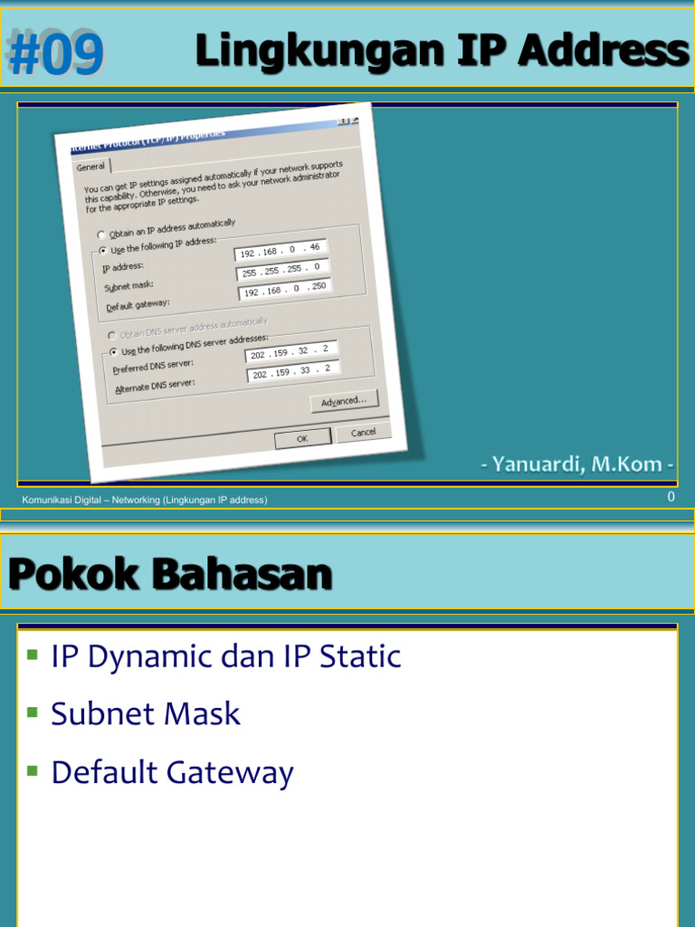 Komdig11 - Networking (Lingkungan IP Address) | PDF