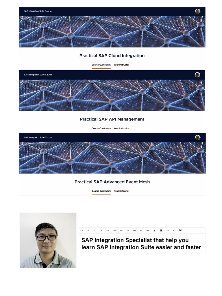 Practical SAP Integration Suite 3.0 Curriculum | PDF