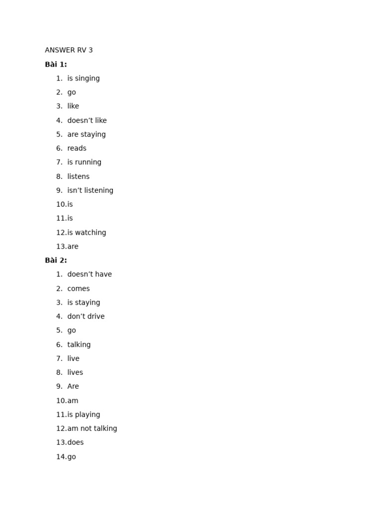 Answer RV 3 | PDF