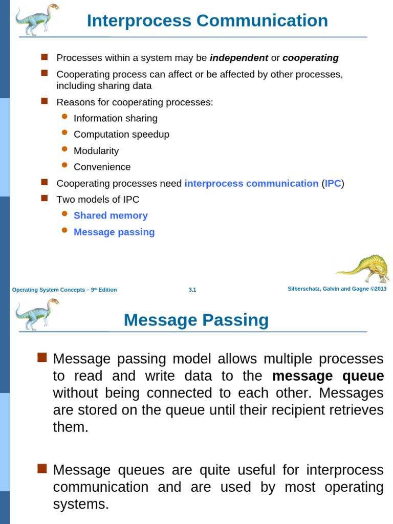 Interprocess Communication: Independent Cooperating | PDF | Operating System | Process (Computing)