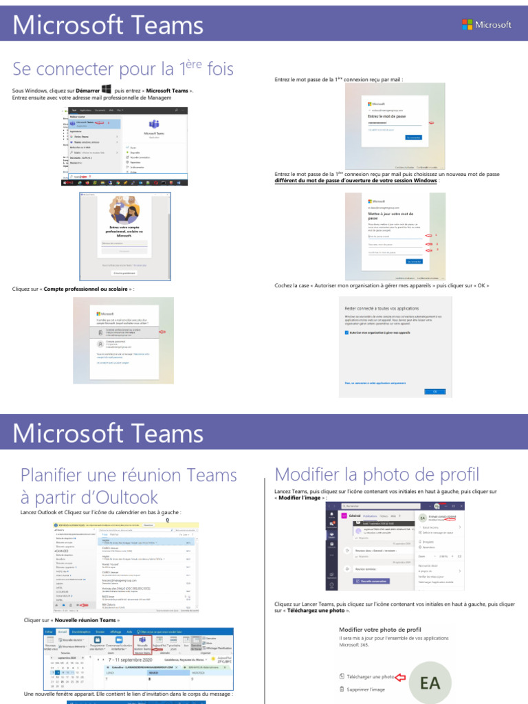Guide d'utilisation de Microsoft Teams | PDF | Application | Microsoft