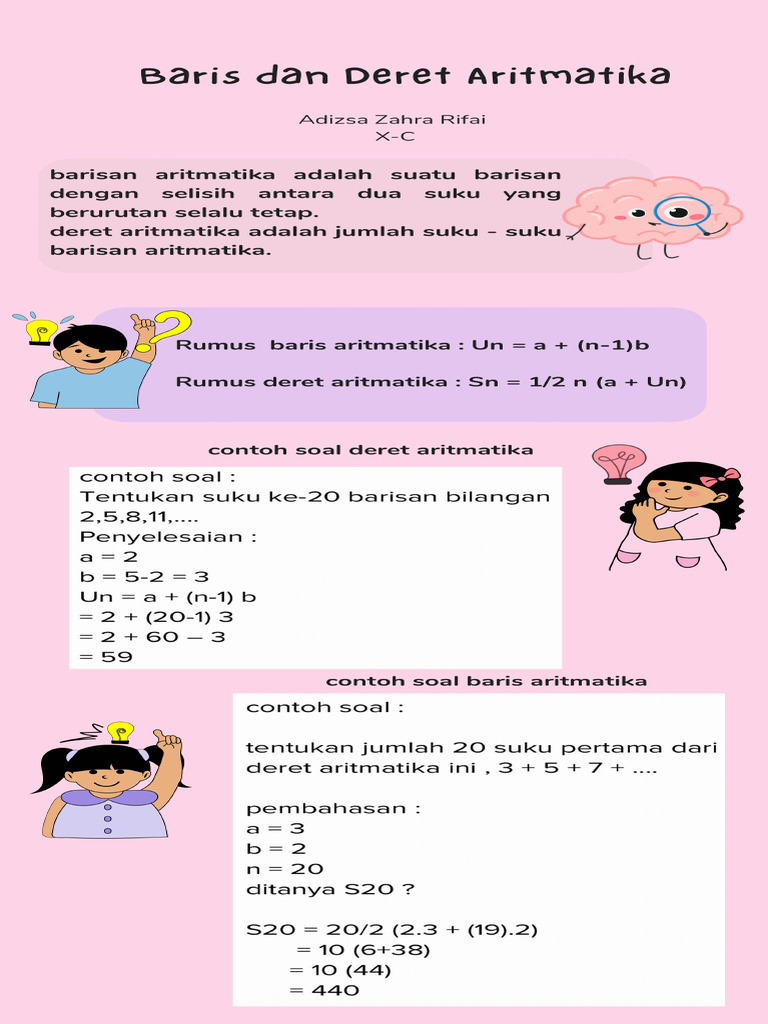 Deret Dan Barisan Aritmatika. | PDF