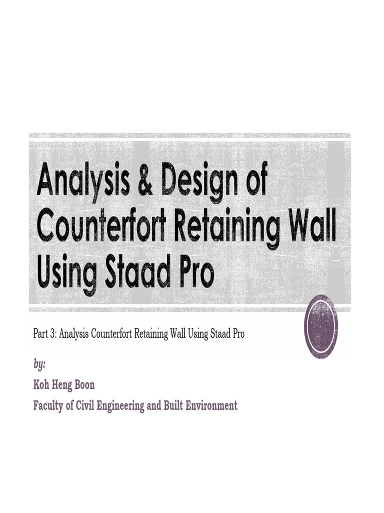 03 Counterfort Retaining Wall - Part 3 | PDF
