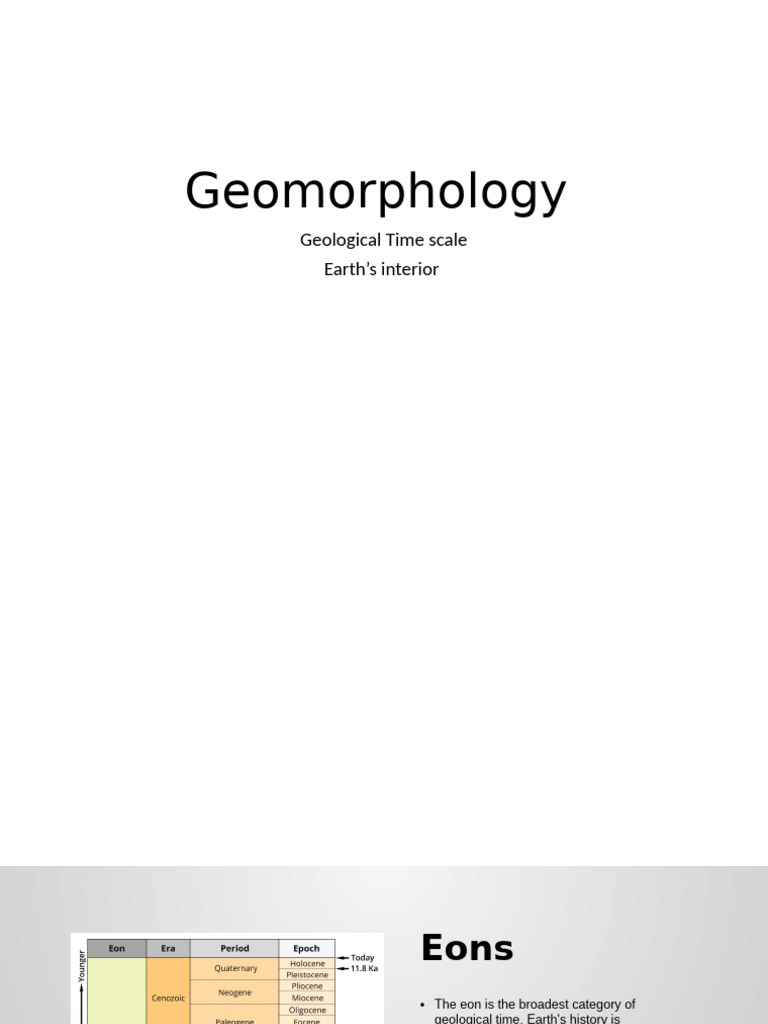 Geomorphology | PDF | Plate Tectonics | Planetary Core