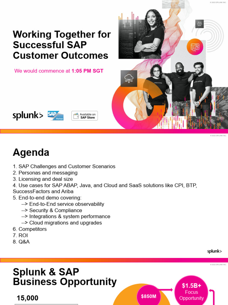 Splunk For SAP Resilience Partner Webinar | PDF | Computer Security ...