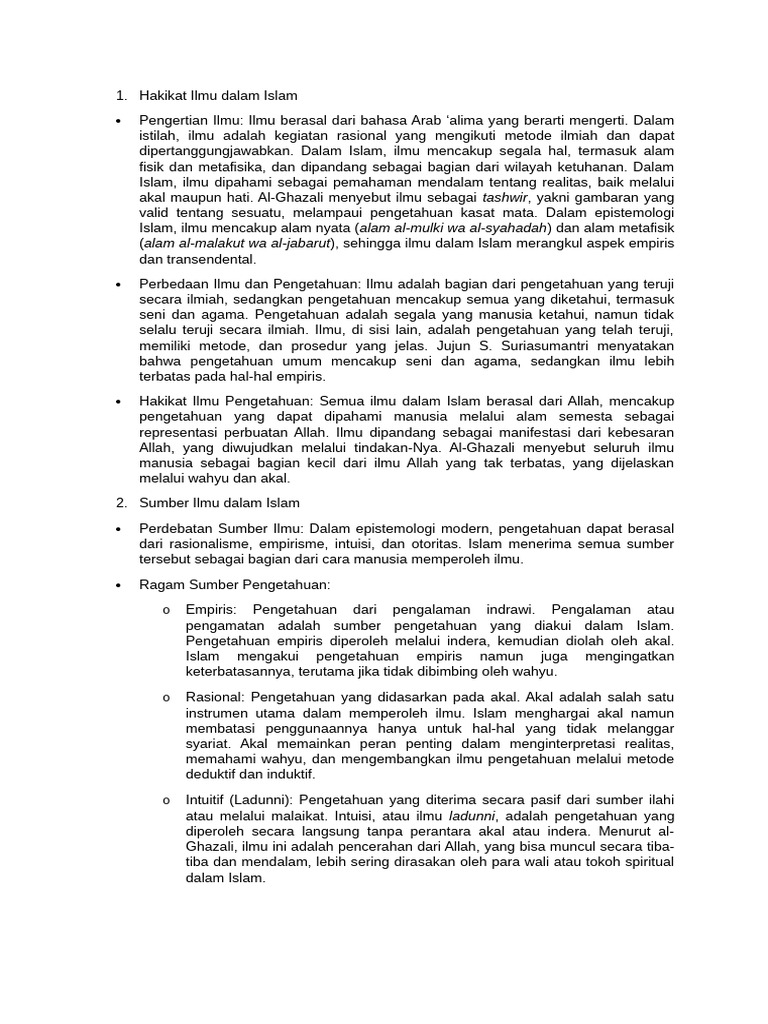 LK KB 1 Struktur Pai | PDF