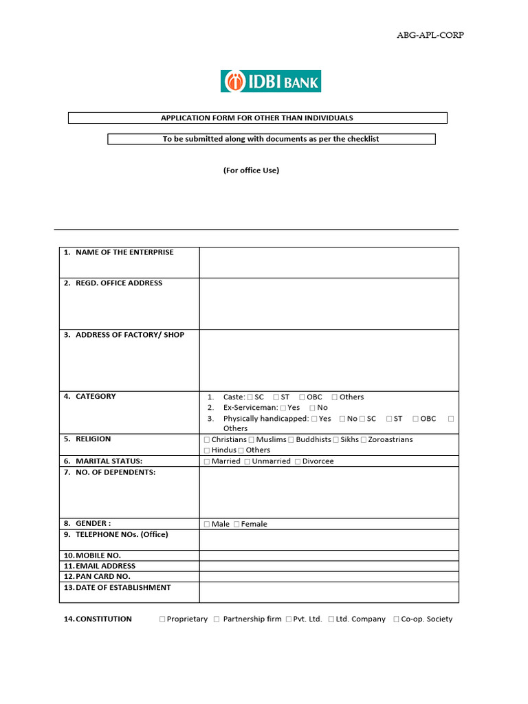 Application IDBI | PDF | Identity Document | Balance Sheet