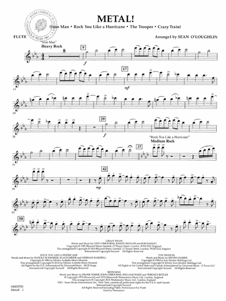 METAL! - Flute | PDF