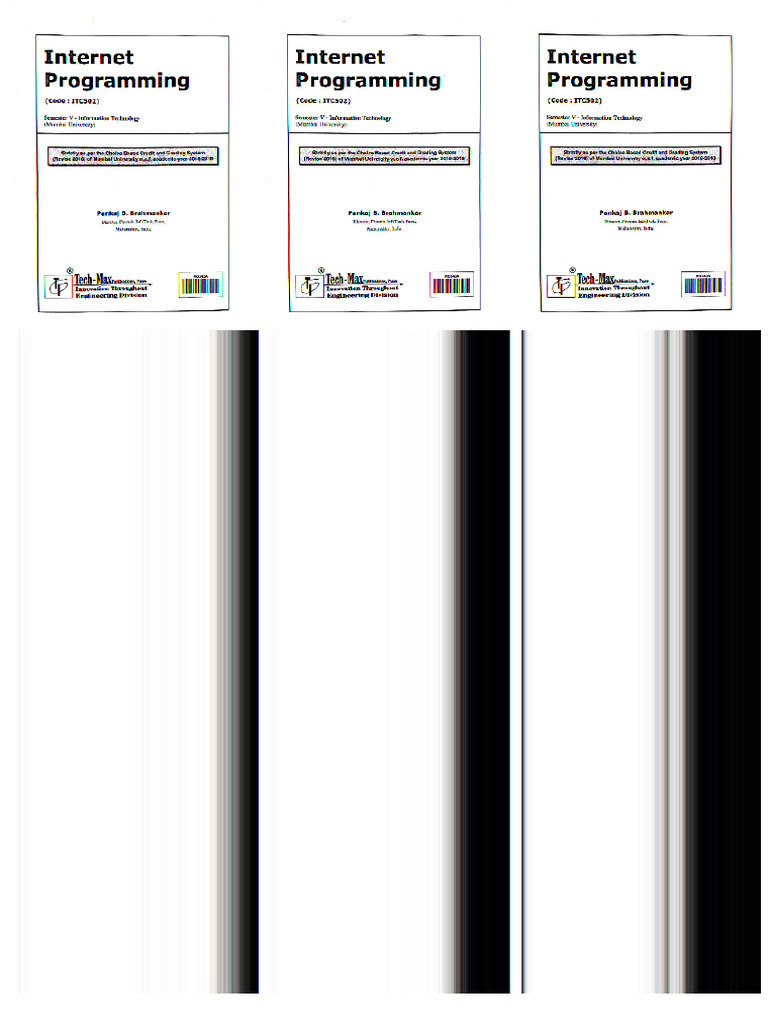 Internet Programming Techmax Semester 5 Information Technology ...