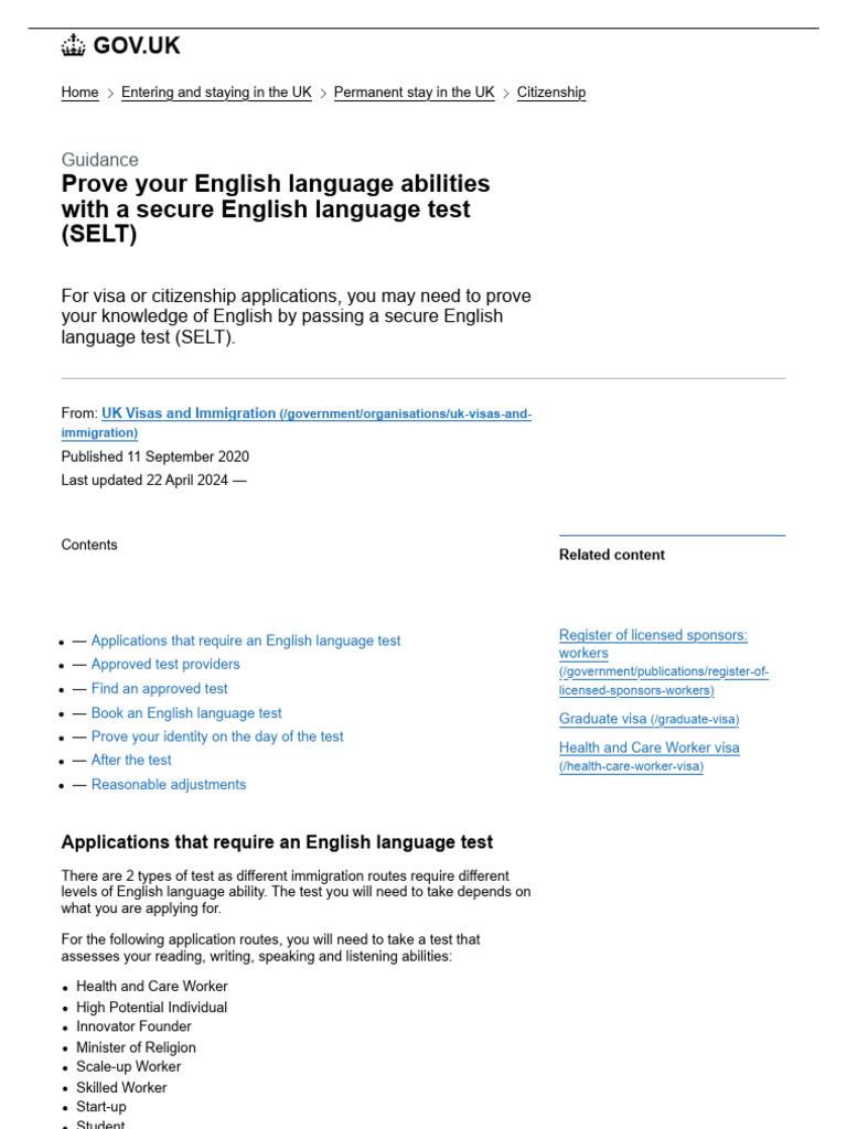 Prove Your English Language Abilities With A Secure English Language ...