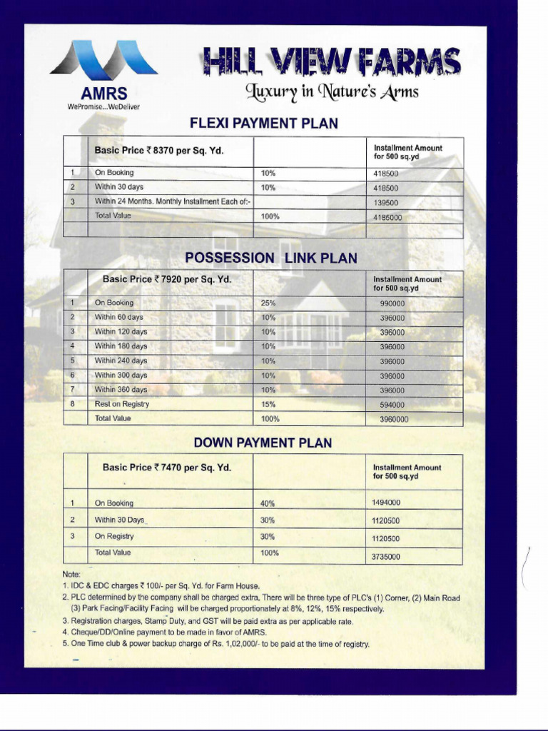 HVF New Payment Plan | PDF