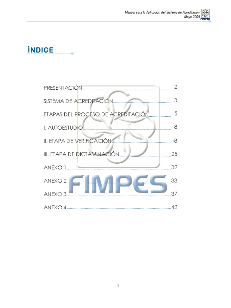 Manual Fimpes | PDF | Calidad (comercial) | Institución