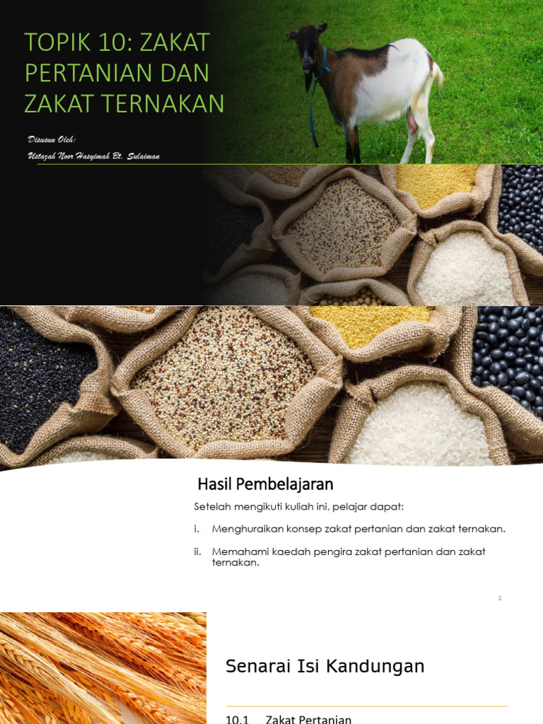 Panduan Zakat Pertanian & Ternakan | PDF