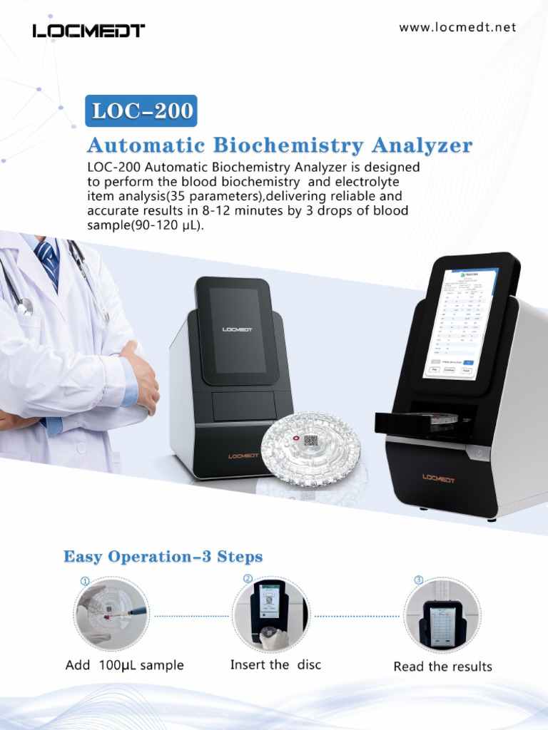 2 - Brochure LOC-200 Automatic Biochemistry Analyzer | PDF