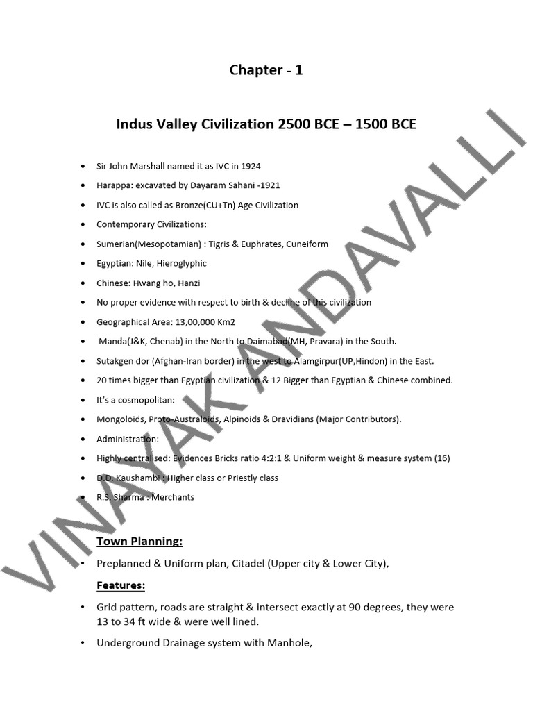 Indus Valley Civilization | PDF