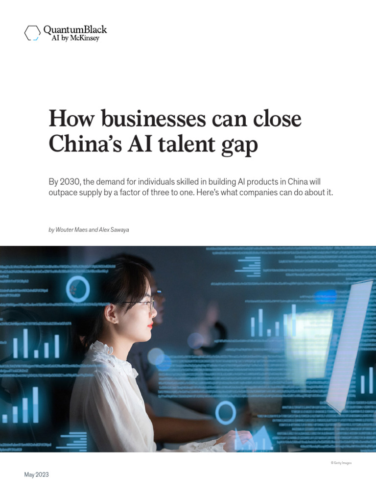 麦肯锡 2023 - how businesses can close chinas ai talent gap | PDF | Cloud Computing | Artificial ...
