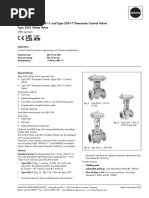 Samson 3241 Control Valve Data Sheet | PDF | Valve | Forging