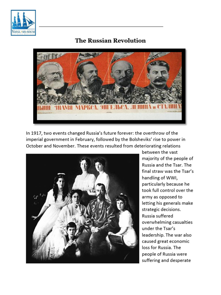 Russian Revolution Background | PDF | Joseph Stalin | Bolsheviks