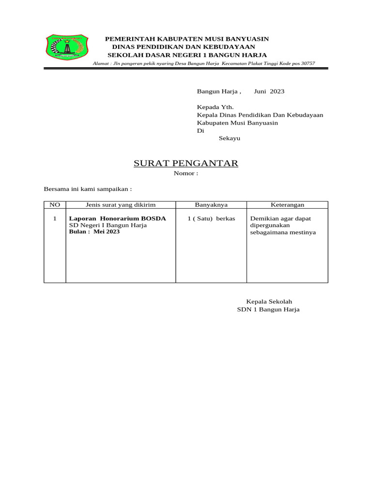 SPJ Honor Bosda BLN Mei 2023 | PDF