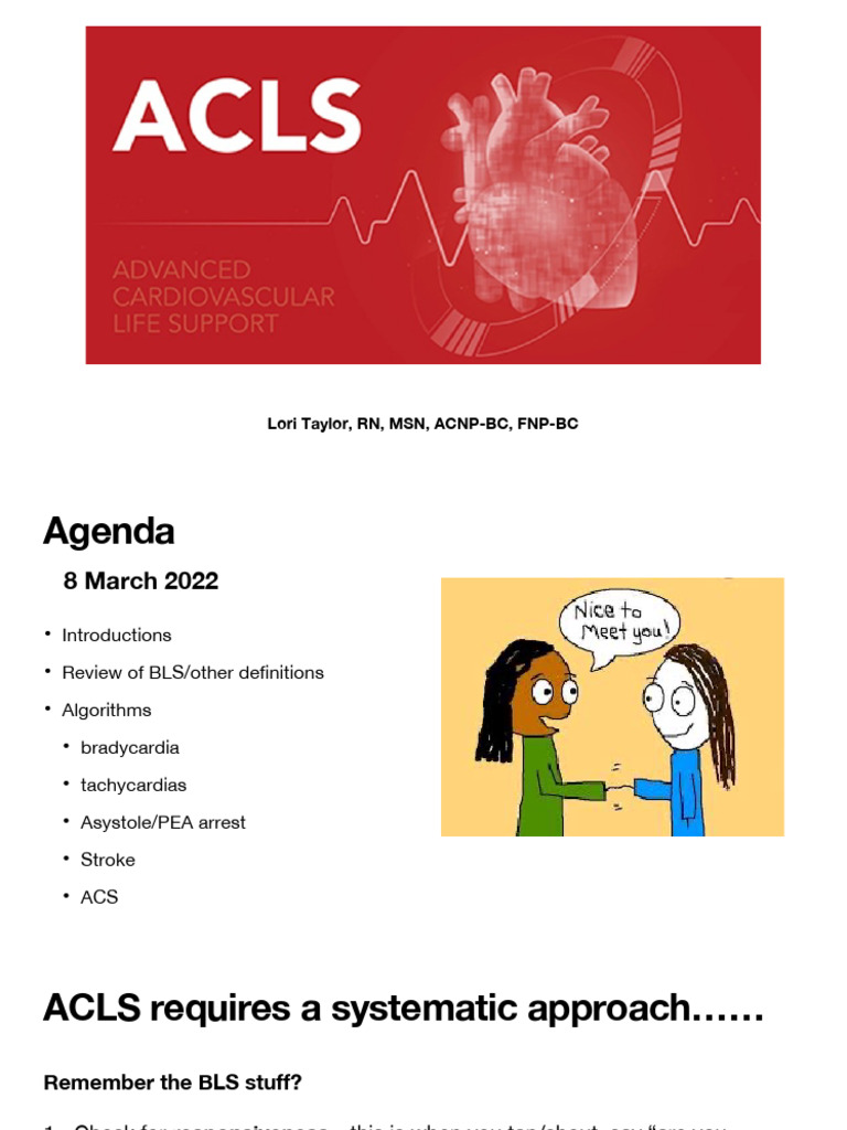 ACLS Presentation 3.8.22 | PDF | Cardiopulmonary Resuscitation ...