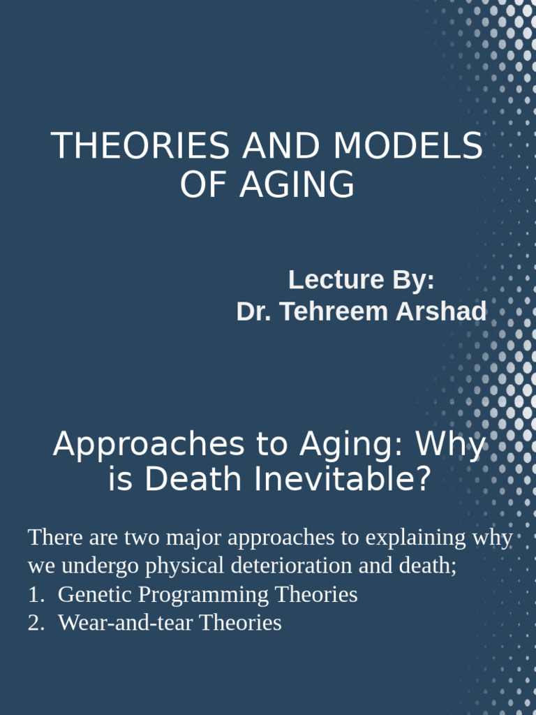 Theories and Models of Aging | PDF | Stress (Biology) | Genetics