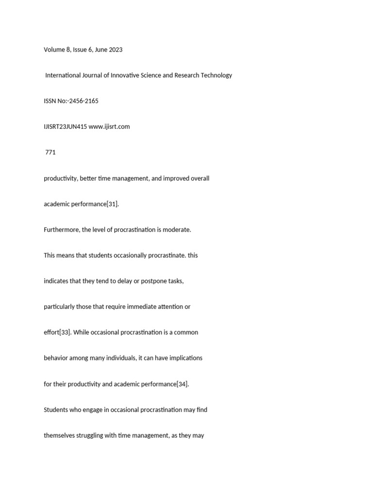 Volume 8, Issue-WPS Office | PDF | Procrastination | Professional Skills