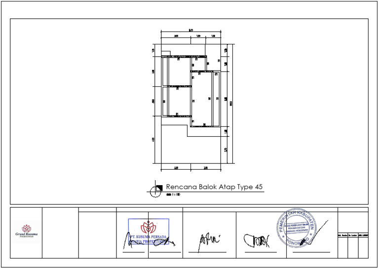 Detail Rangka Atap Kayu dan Gewel | PDF