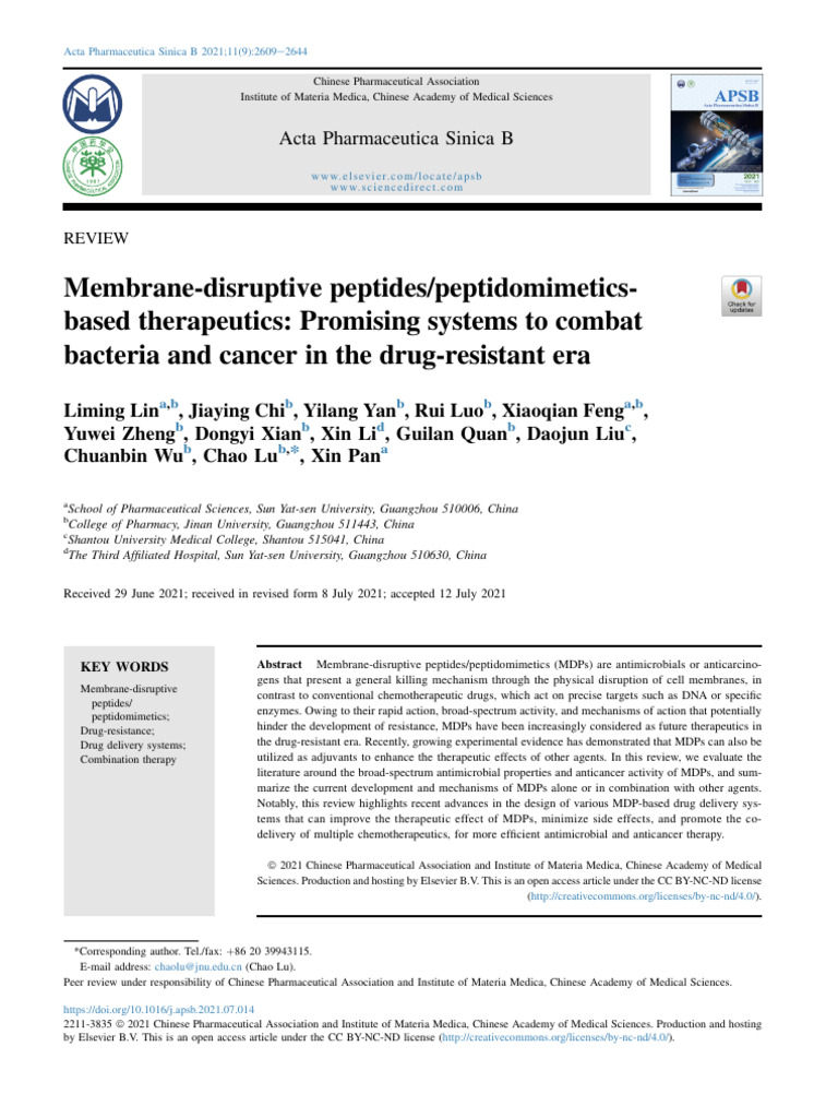 MDPs Anticancer | PDF | Cell Membrane | Immune System