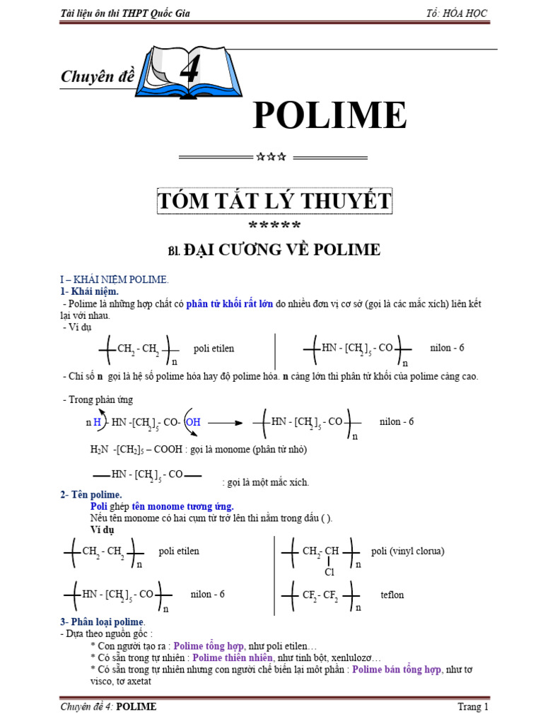 BT Các D NG Polymer | PDF