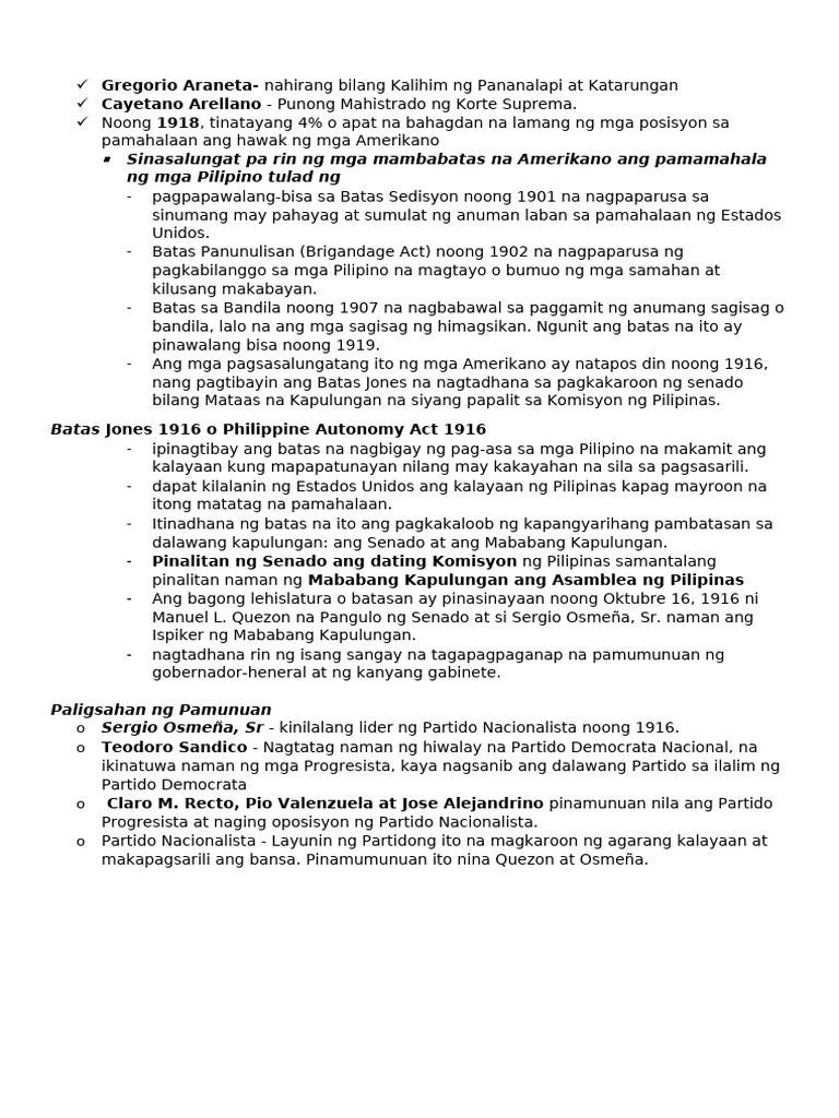 Gregorio Araneta | PDF