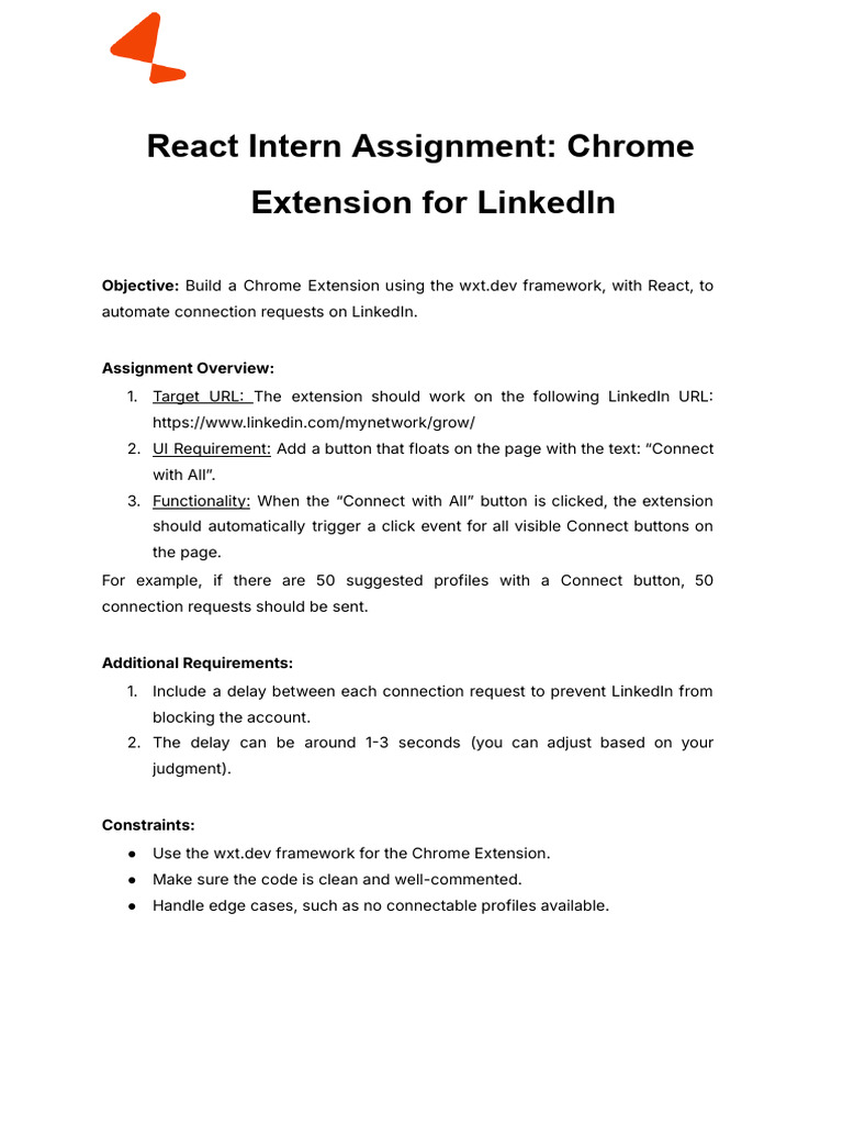 RaftLabs - ReactJS Intern - Sept 24 - Assignment 1 | PDF