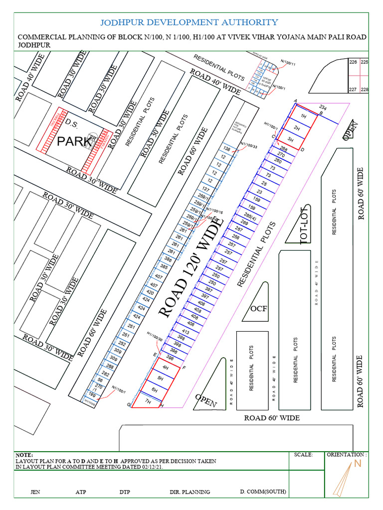 Vivek Vihar Jodhpur Layout Plan | PDF