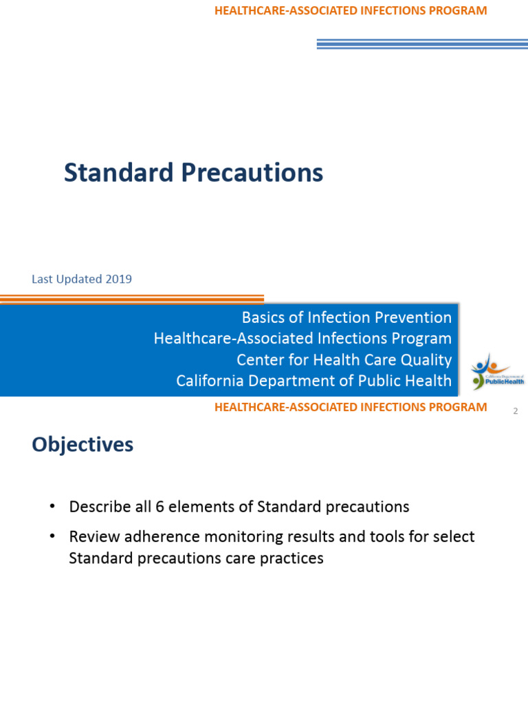 Infection Prevention in Healthcare Settings | PDF | Hand Washing | Hygiene