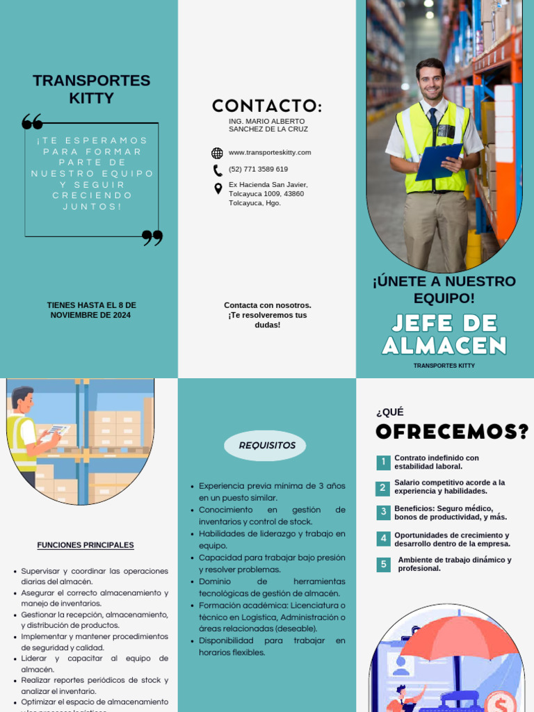 Jefe de Almacen | PDF | Logística | Business