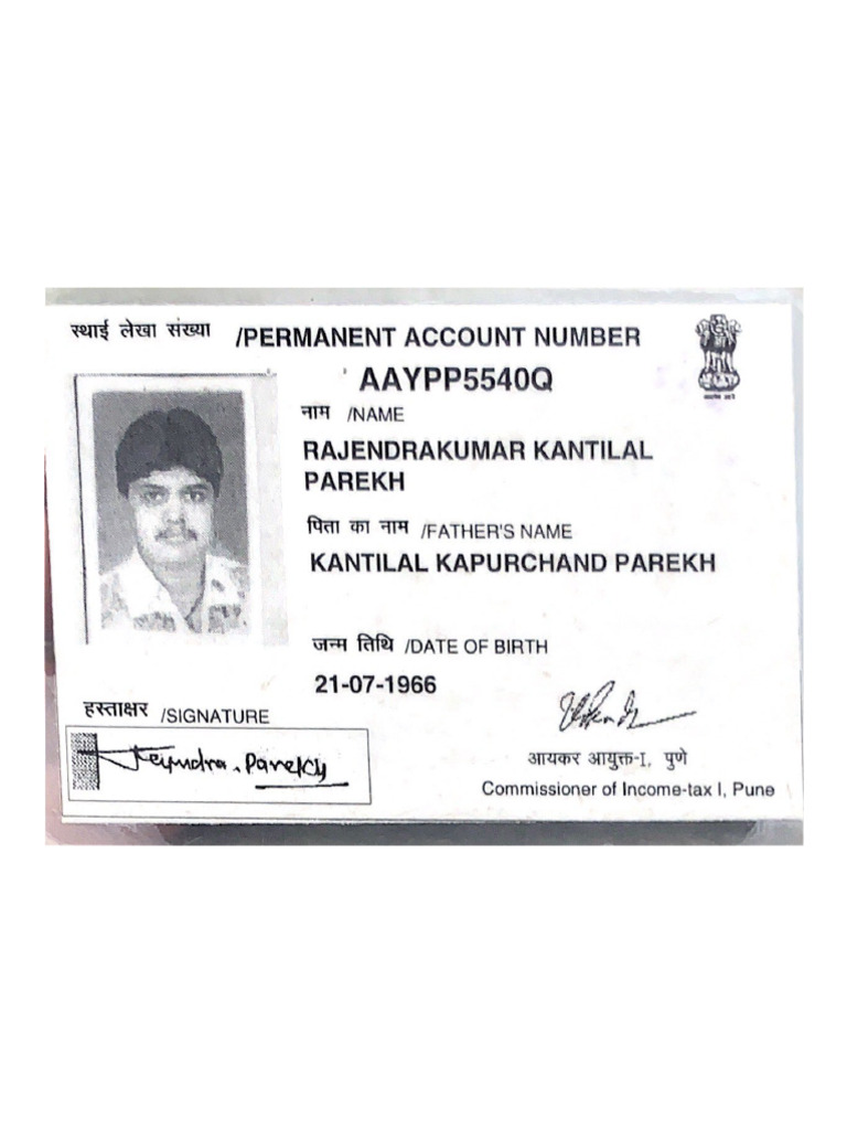 Permanent Account Number PDF | PDF
