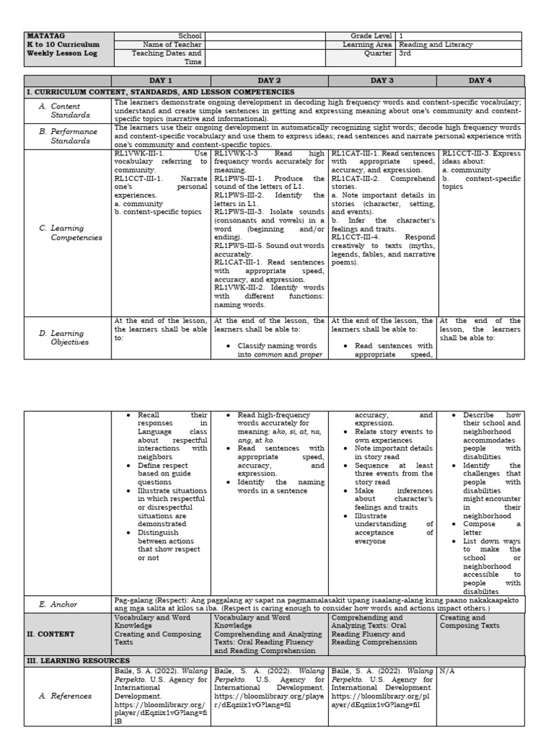 LE - Q3 - Week 1 - Reading and Lit - v2 | PDF | Linguistics | Human Communication