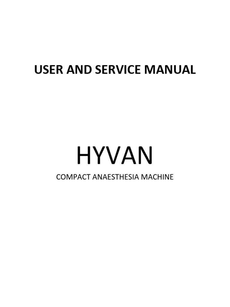 User Manual Hyvan | PDF | Valve