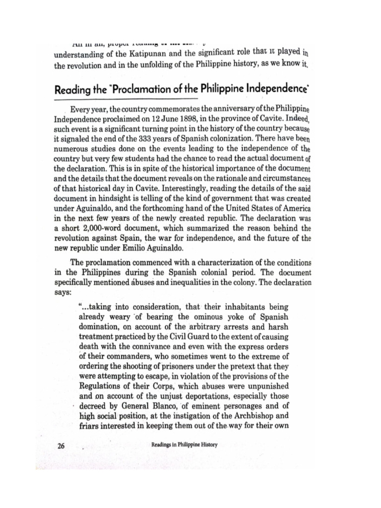 Lesson 3 Declaration of Philippine Independence | PDF