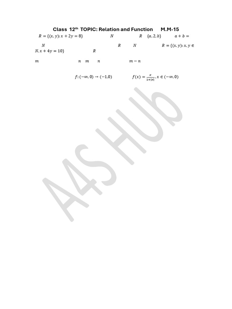 Rel and Fun Test | PDF