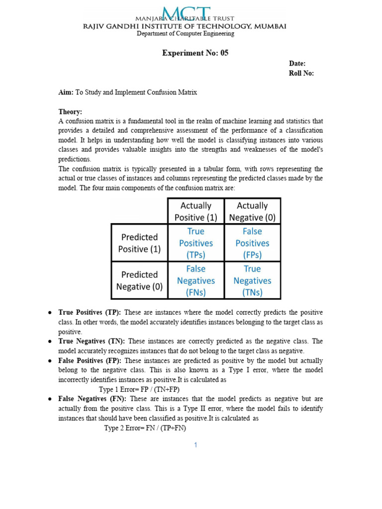 ml 5 | PDF | Sensitivity And Specificity | Applied Mathematics