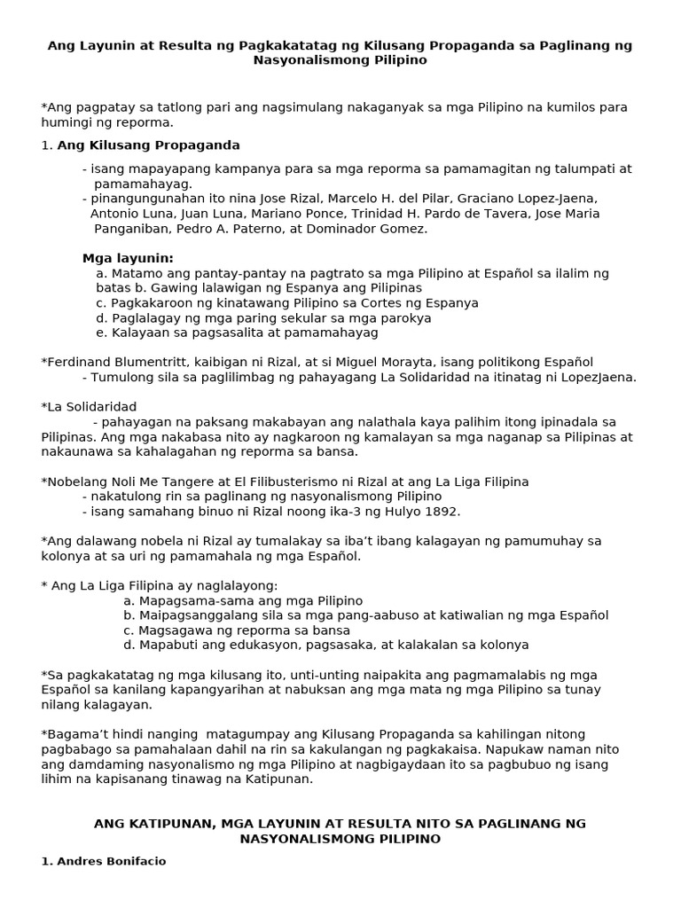 Otline Kilusang Propaganda | PDF