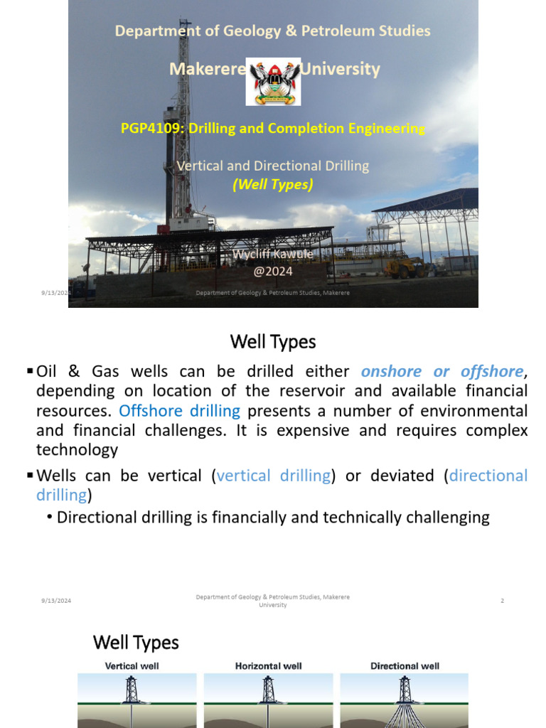 Well Types in Drilling Engineering | PDF | Oil Well | Petroleum Reservoir