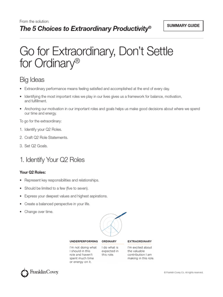 5 Choices - Choice2 Summary | PDF | Goal | Motivation